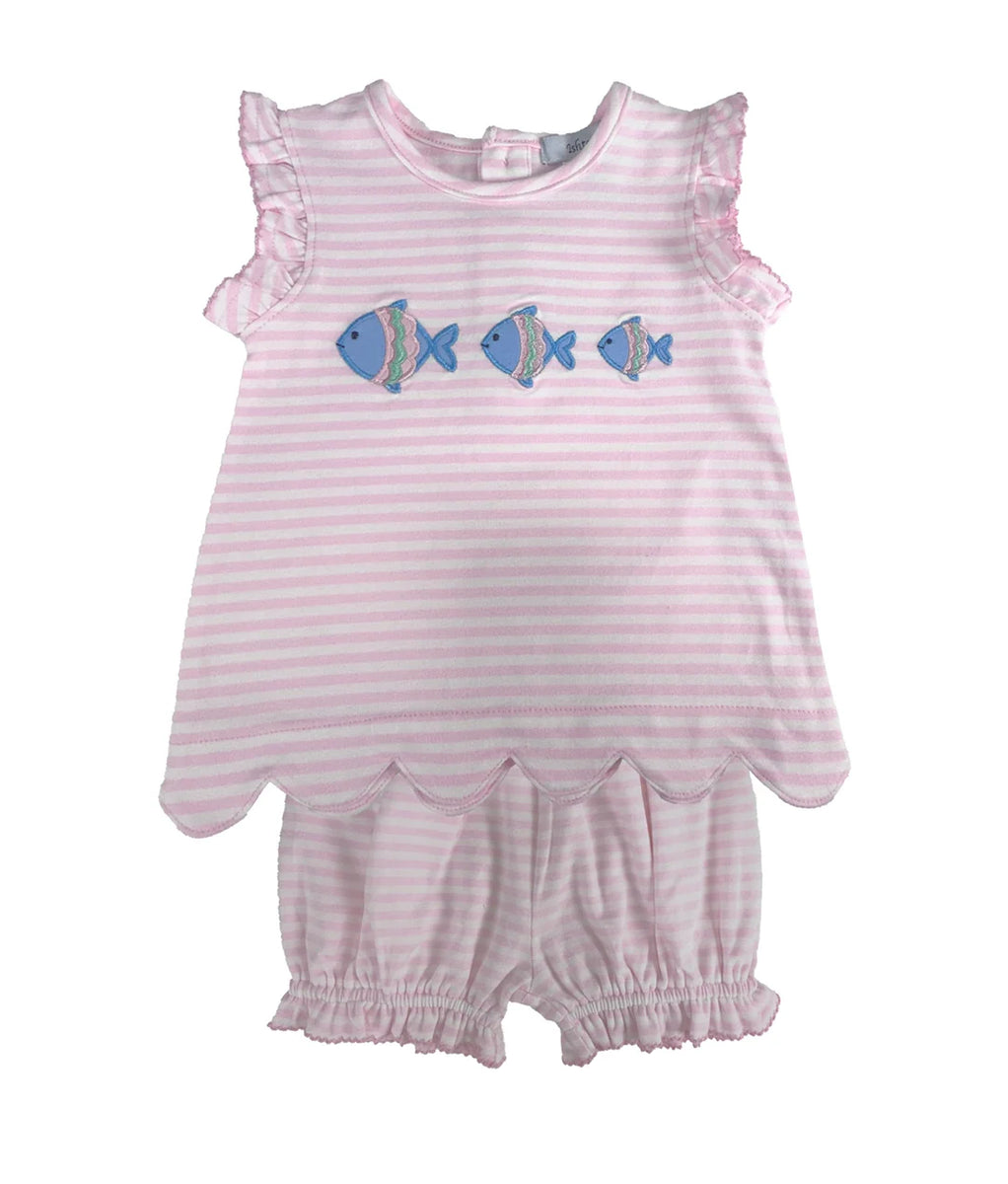 Fish Girls Bloomer set – Milby’s Just Kids