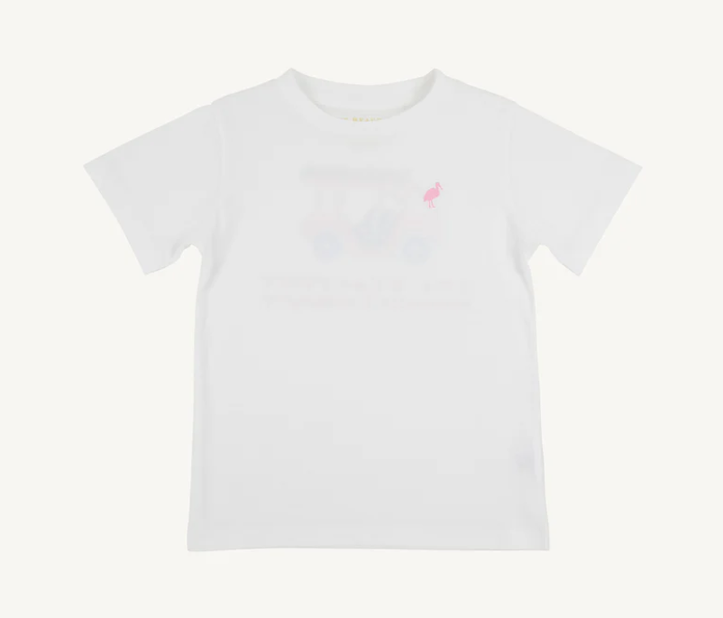 Sir Proper’s T-Shirt- Worth Ave White/ Golf Cart – Milby’s Just Kids