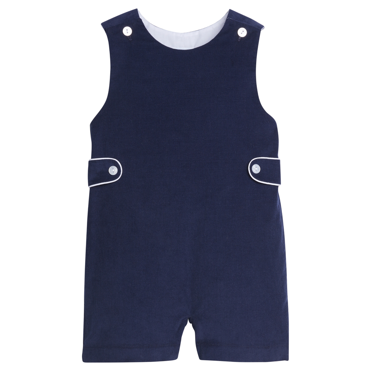 Navy Corduroy Button Tab John John – Milby’s Just Kids